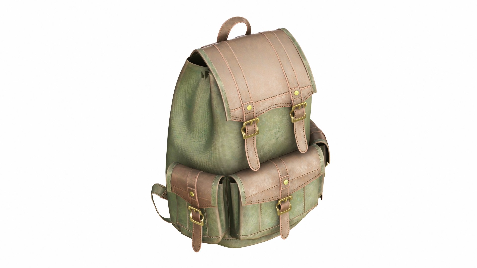 Bag 1 - Green 3D - TurboSquid 1931121