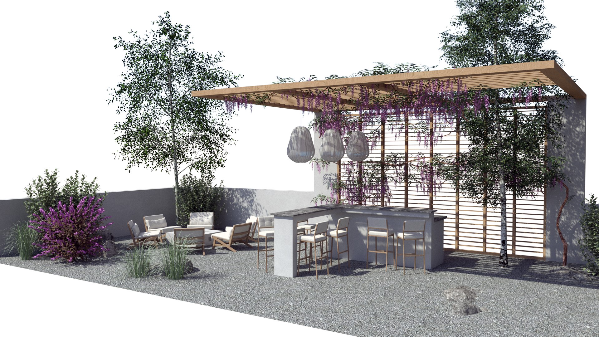 3D Patio Model - TurboSquid 2208829