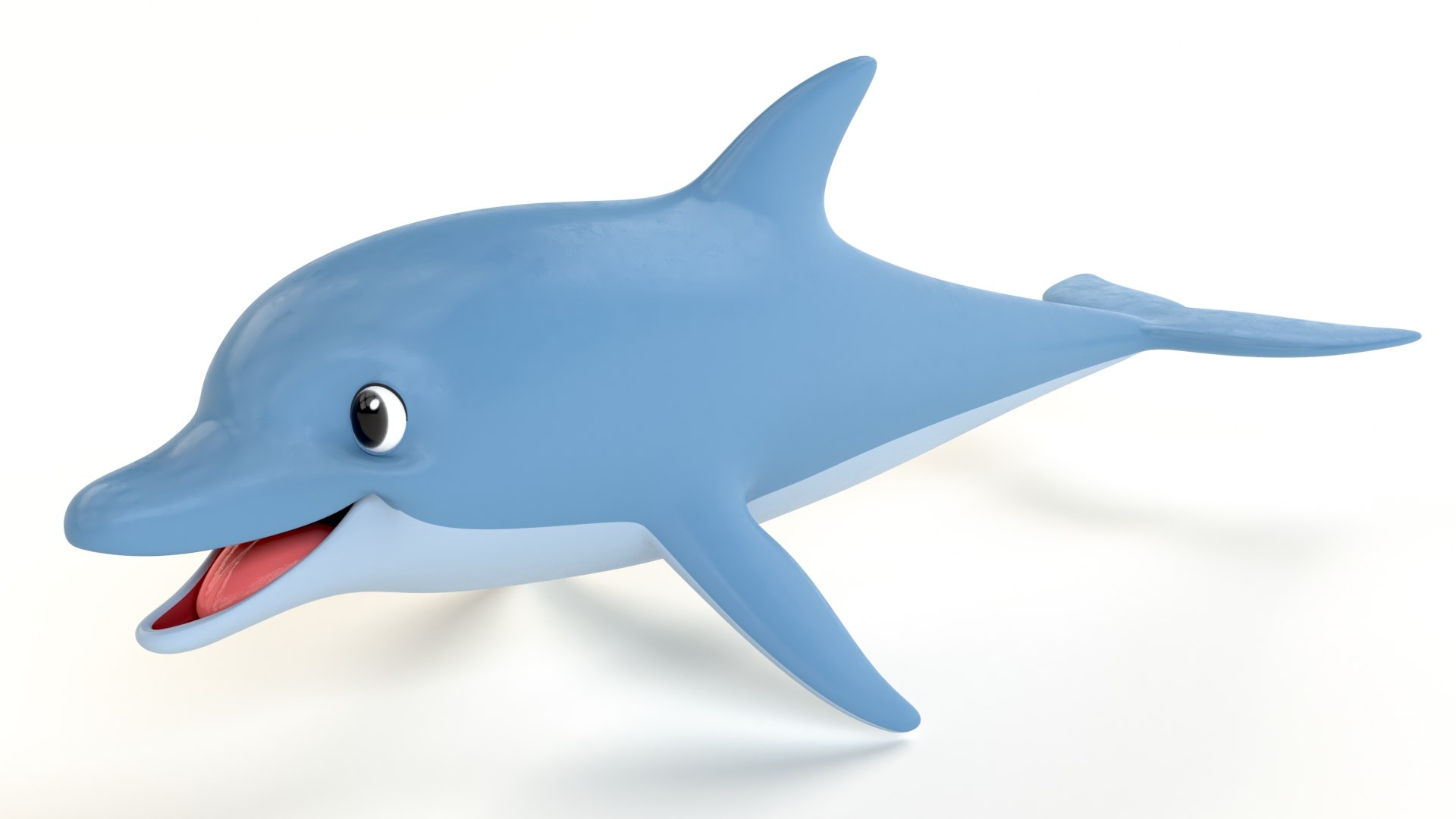 3D Cartoon Dolphin 3D Model - TurboSquid 1952933