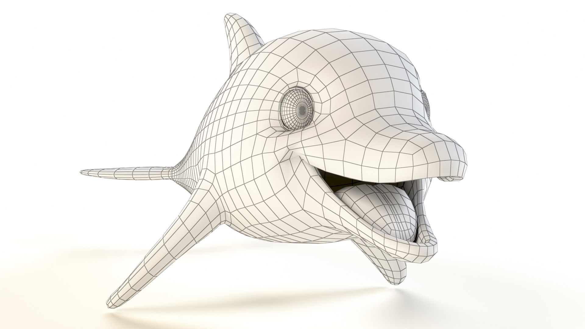 3D Cartoon Dolphin 3D Model - TurboSquid 1952933