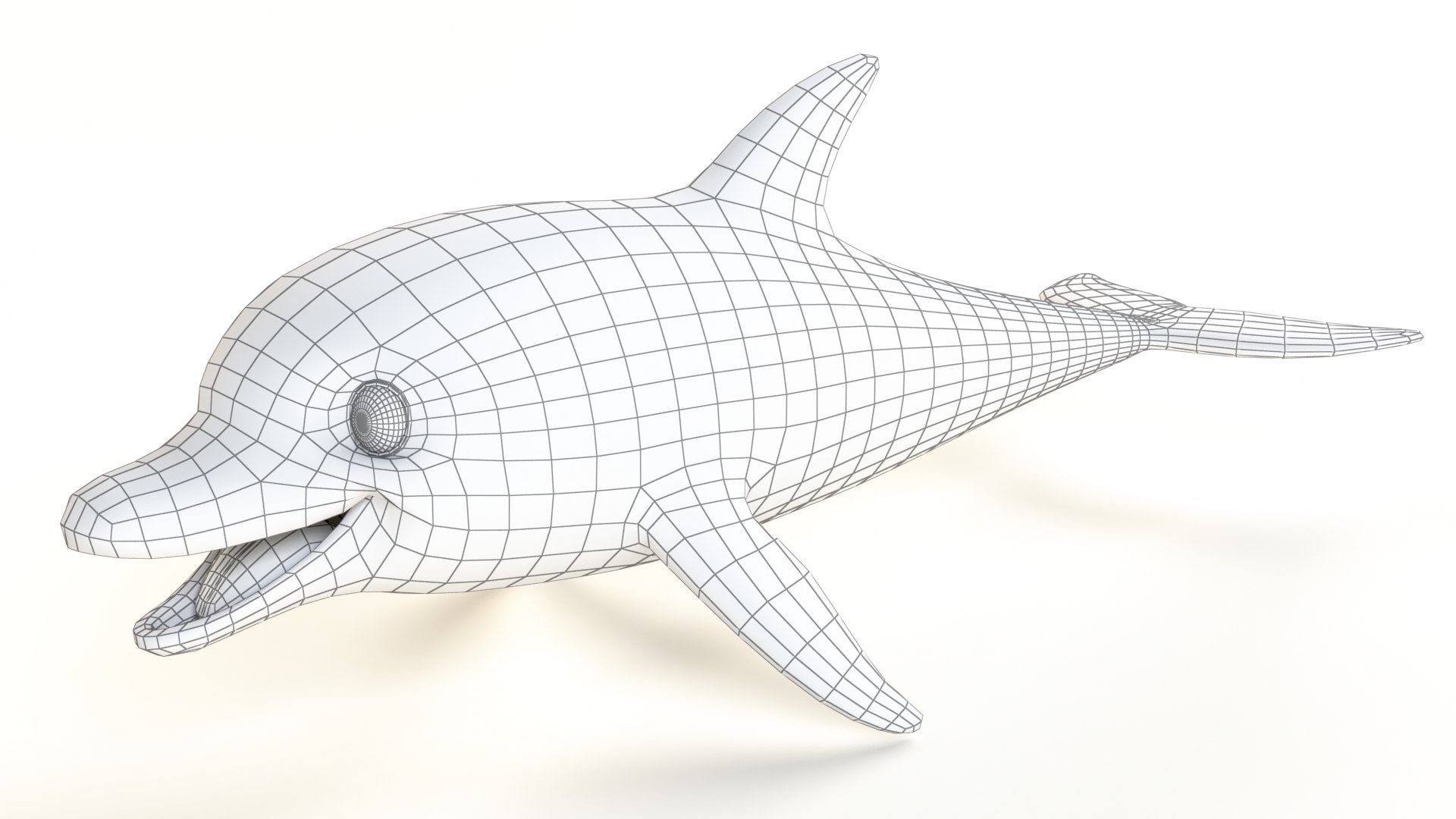 3D Cartoon Dolphin 3D Model - TurboSquid 1952933