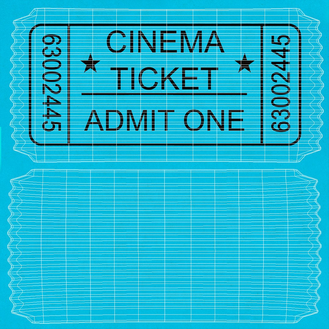 Event Admission Ticket 3D Model - TurboSquid 2222819
