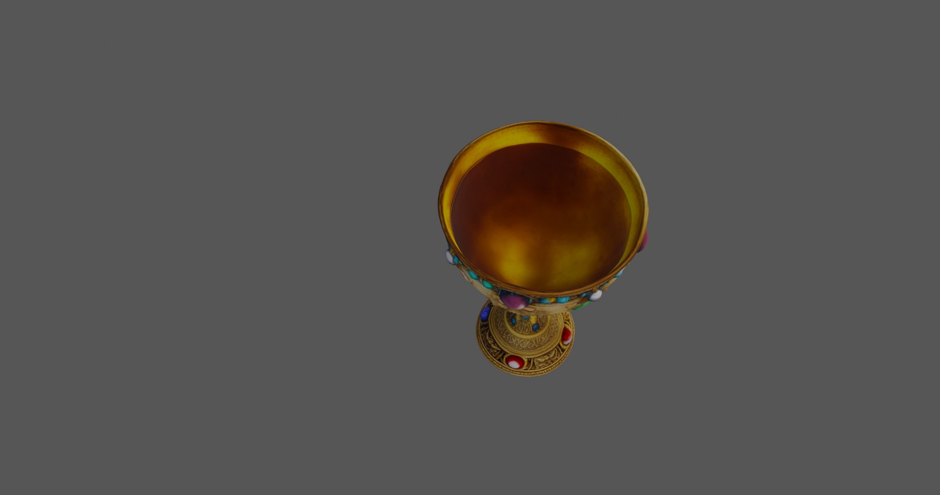 Ancient Mythical Goblet With Intricate Gemstone Inlays 3D Model ...