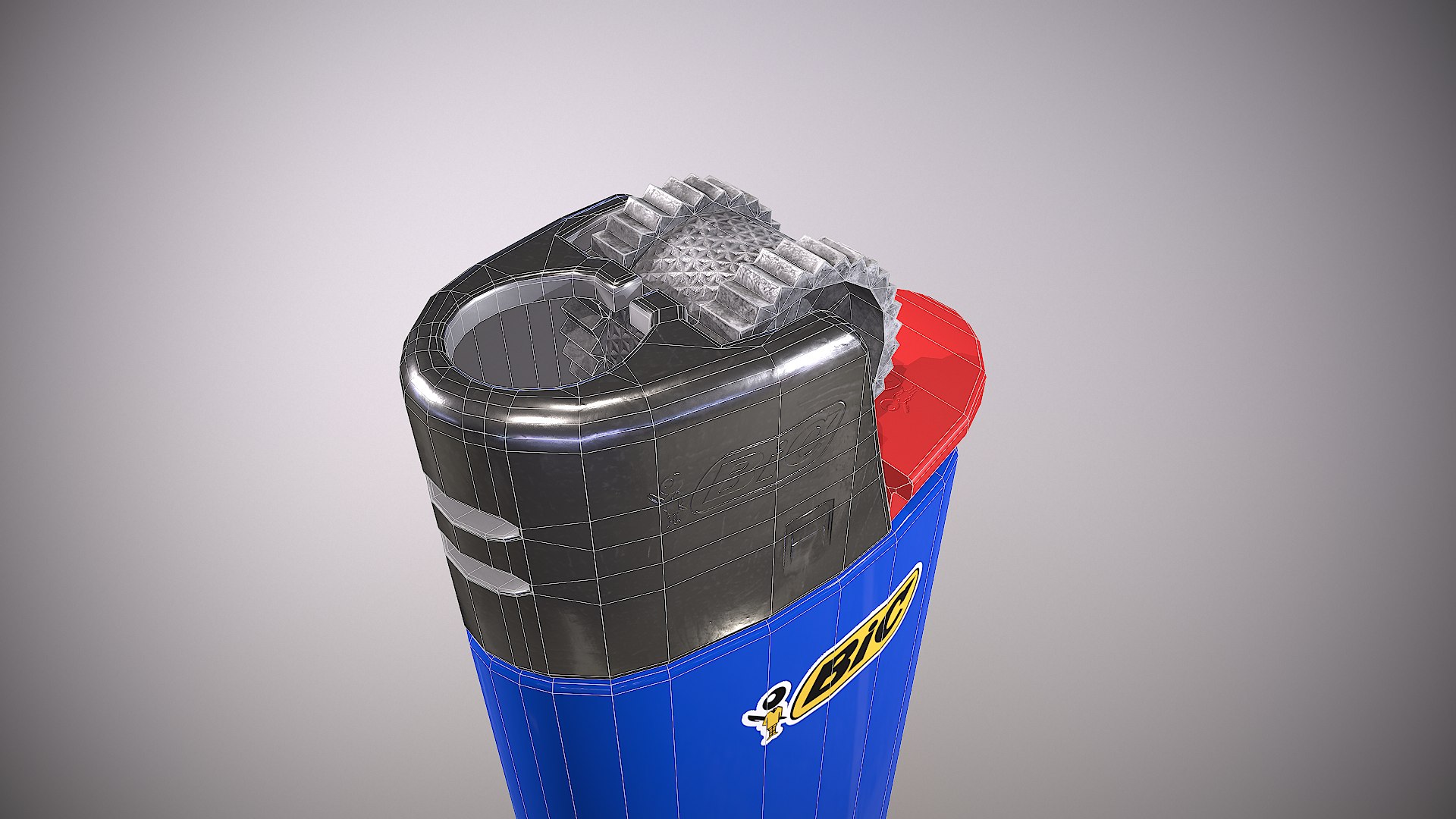 3D Disposable lighter BIC universal tool game-ready Lighters PBR ...