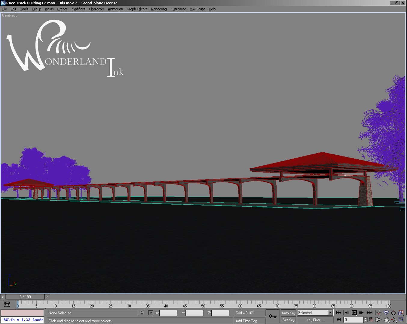architectural building 14 track 3d model