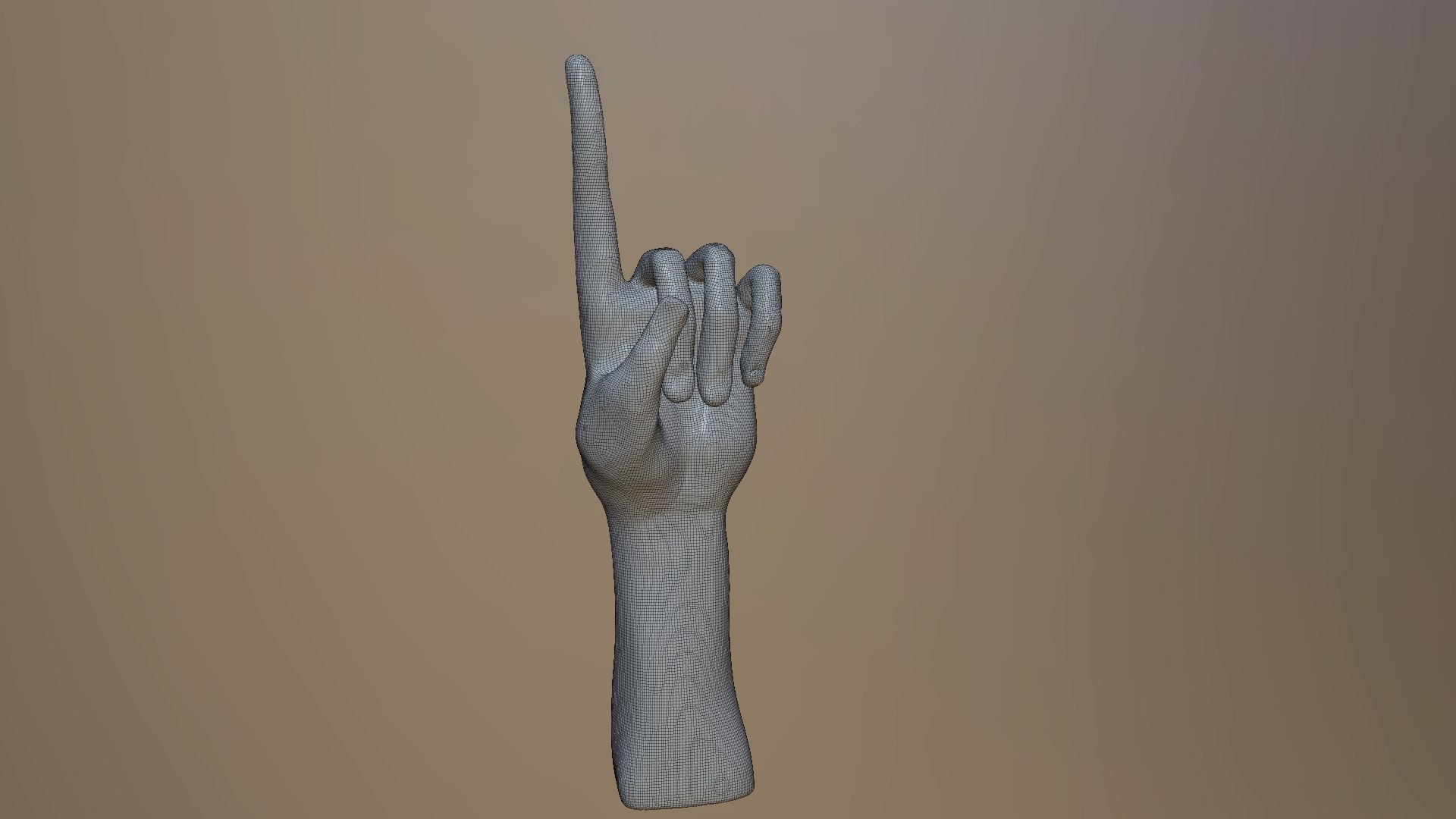 3d Hand Sign 3D Model - TurboSquid 1915854