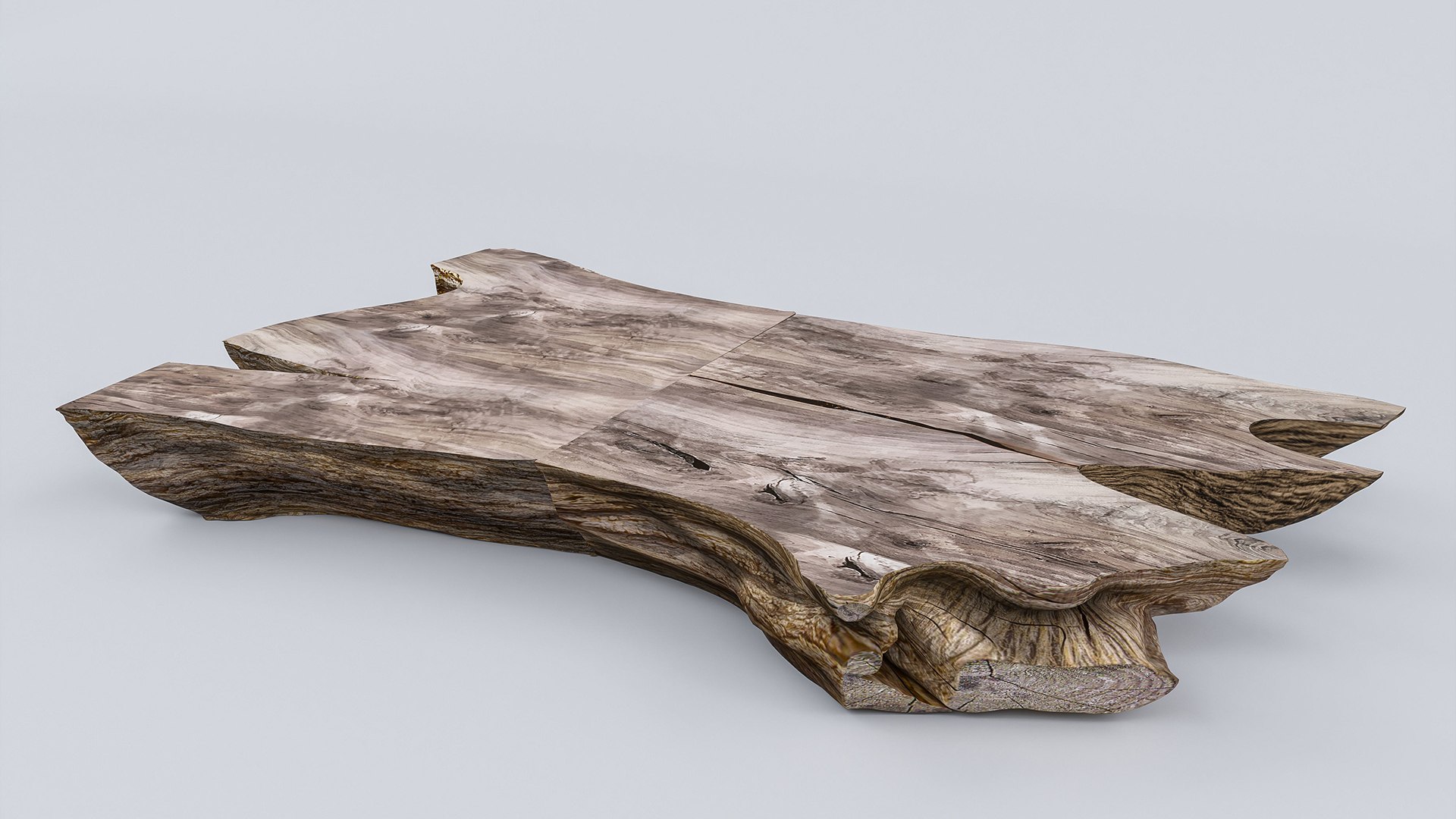 3D Teak Coffee Table Model - TurboSquid 2182372