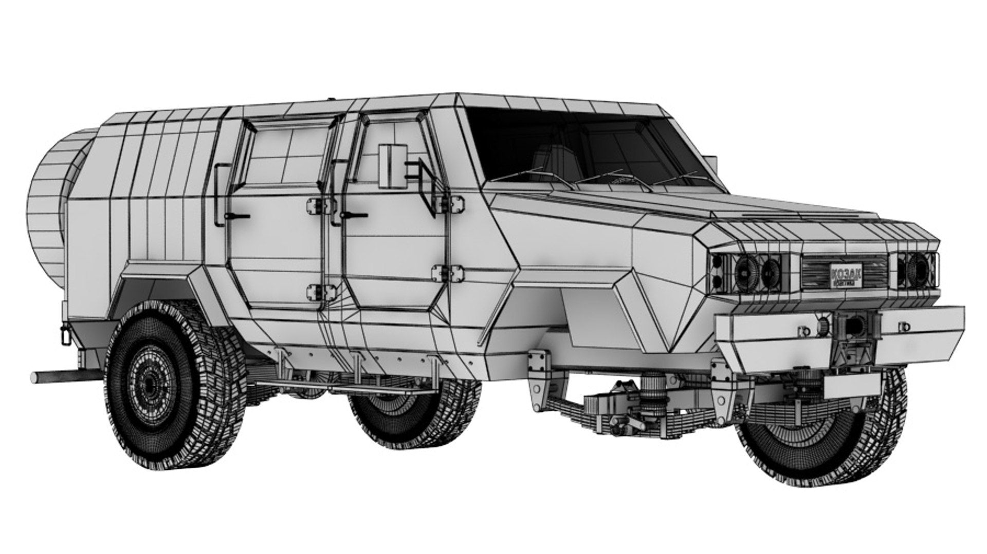 3D Model Military Vehicle - TurboSquid 1644382