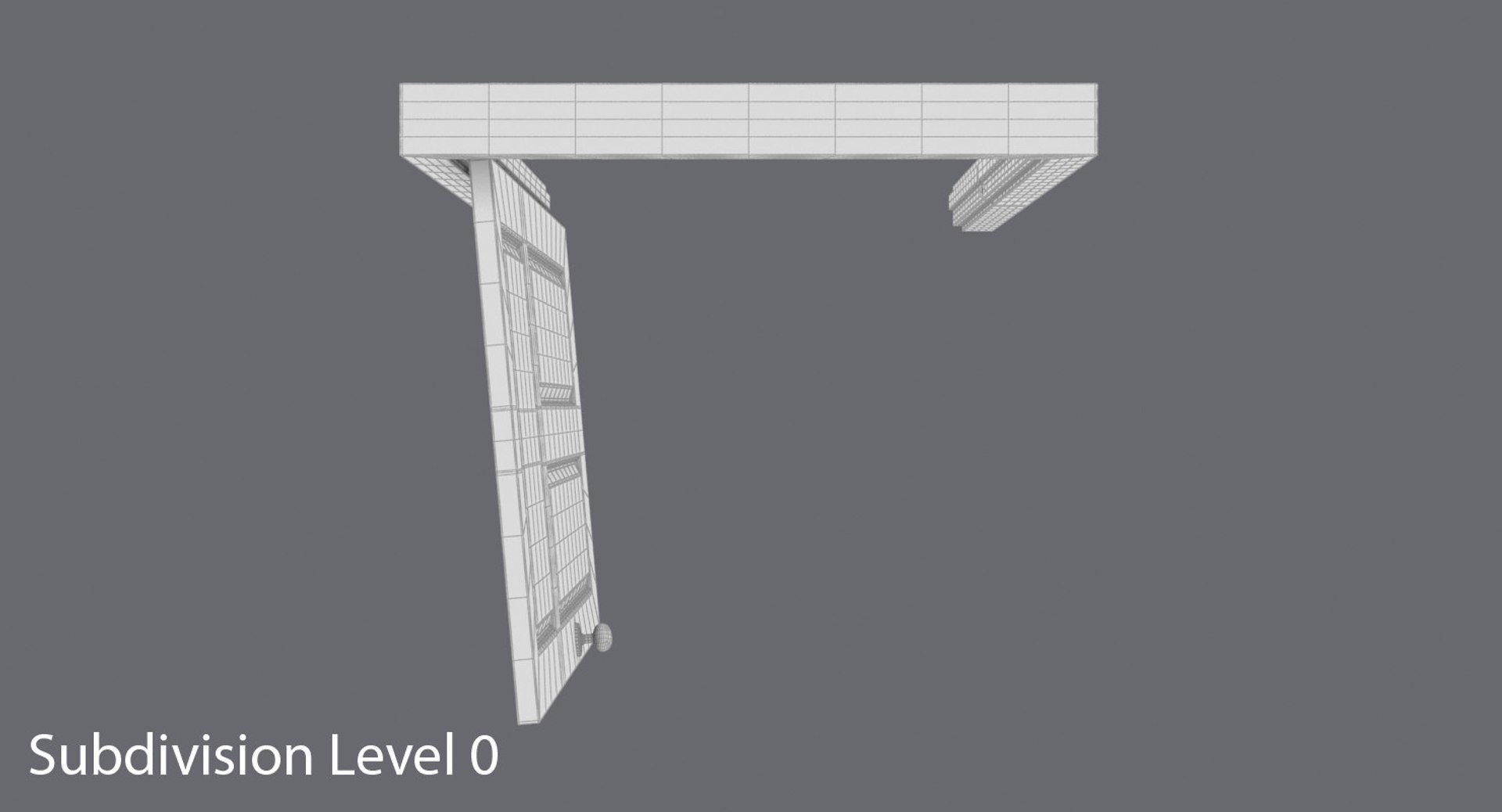 Interior-doors---door-2-wide-open 3D Model - TurboSquid 1230705