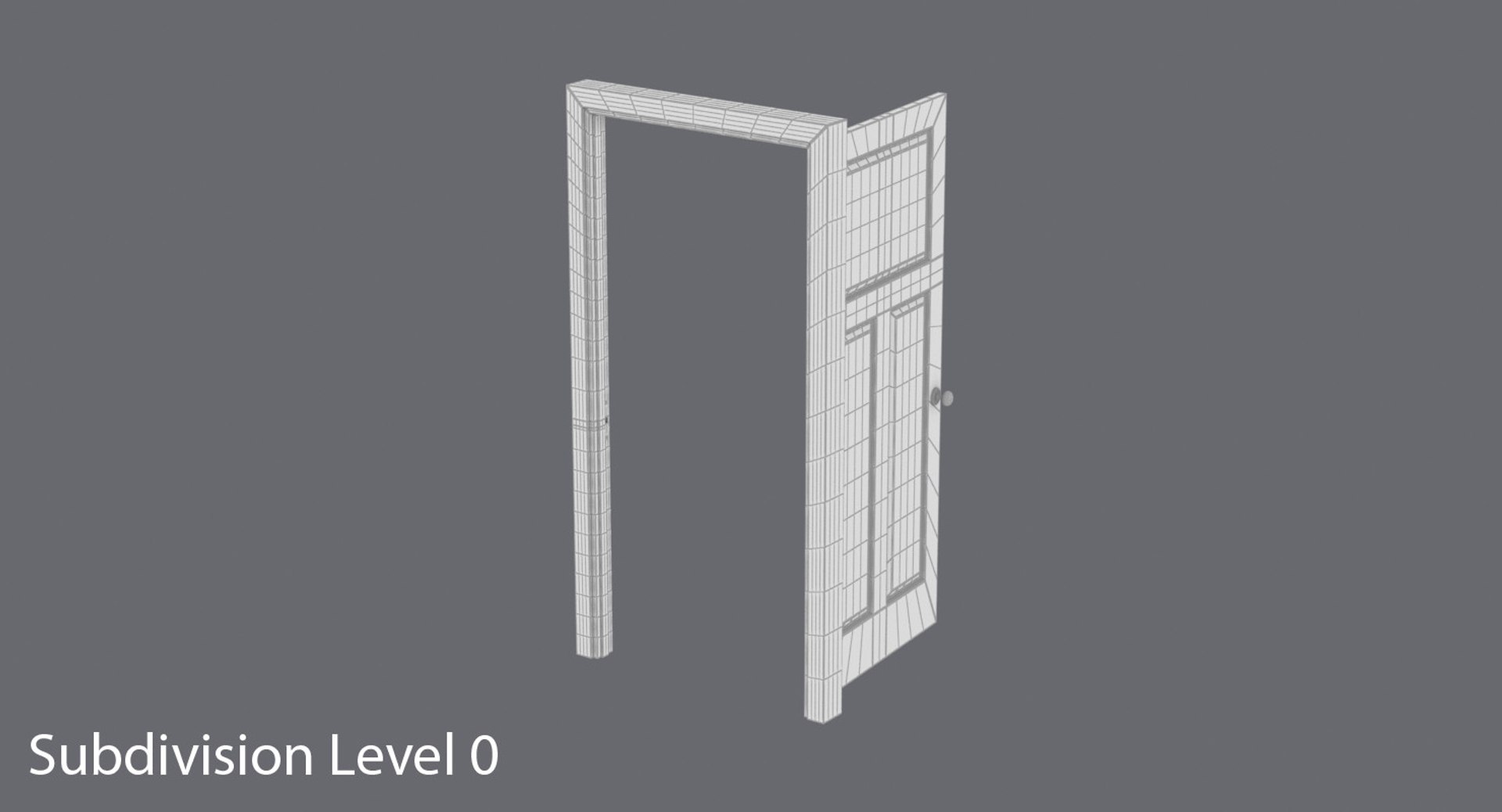 Interior-doors---door-2-wide-open 3D Model - TurboSquid 1230705