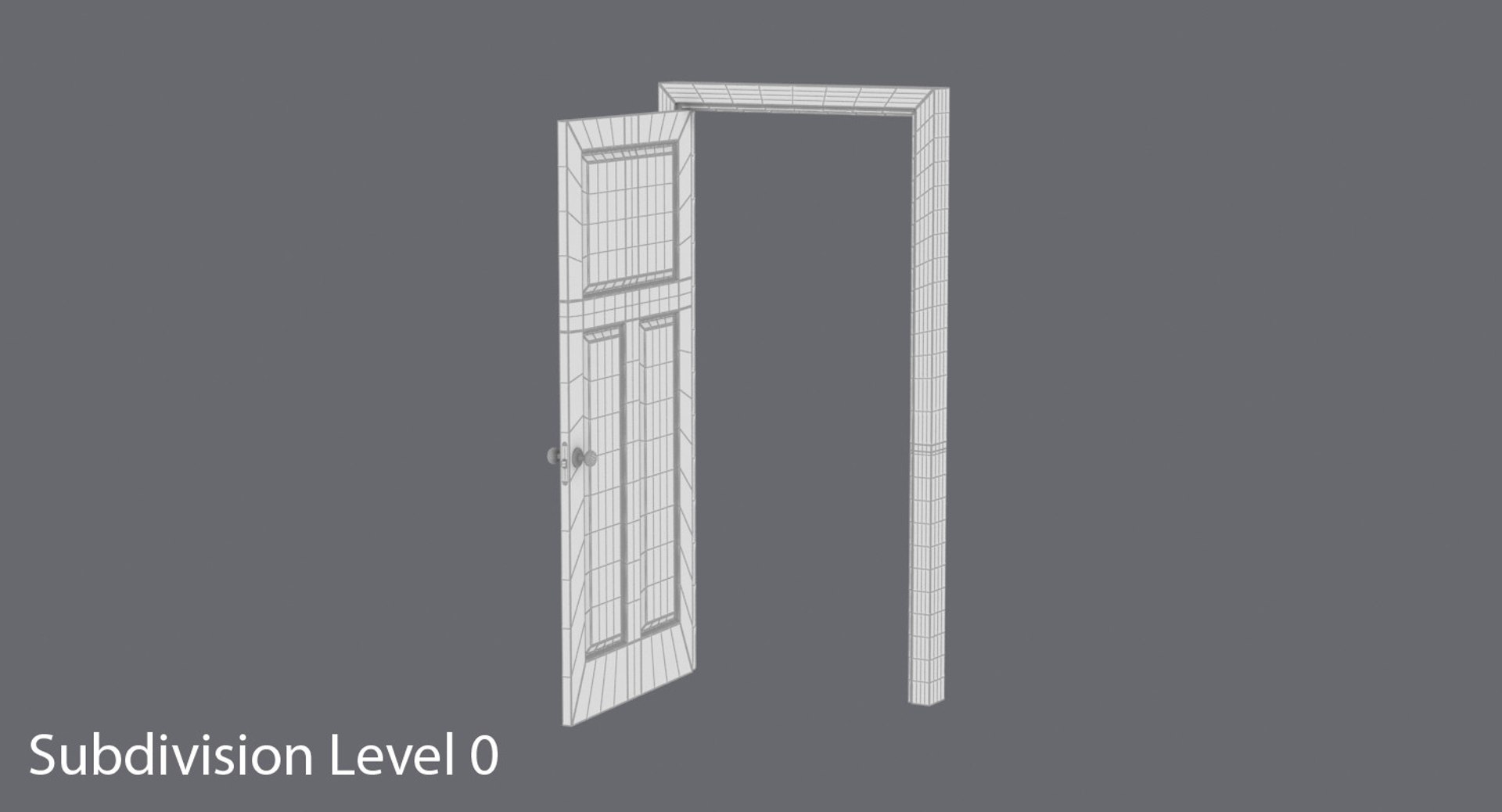 Interior-doors---door-2-wide-open 3D Model - TurboSquid 1230705
