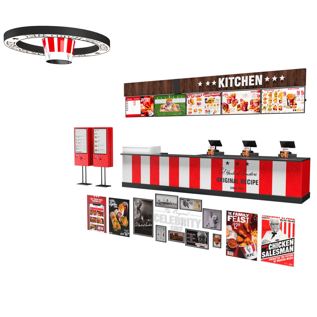 3D Model Kfc - TurboSquid 1675376