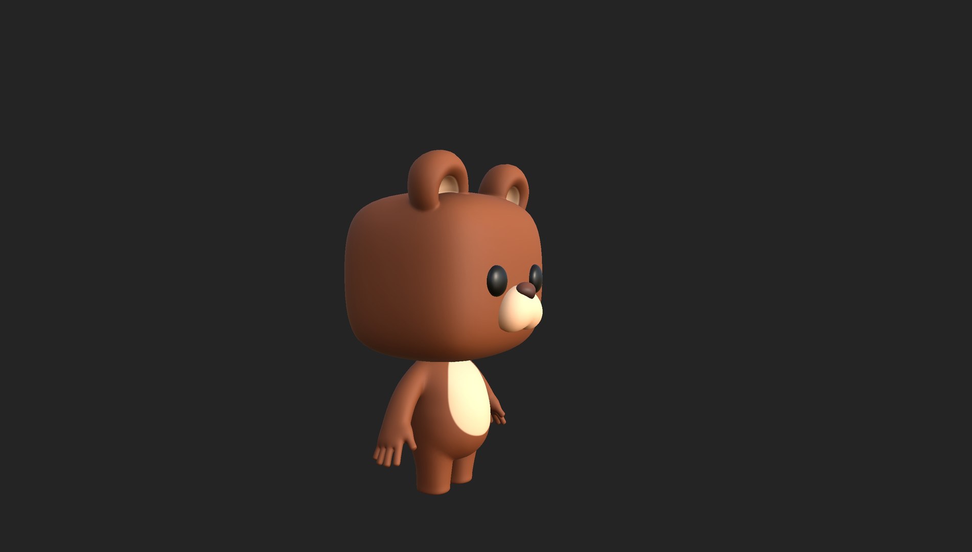 Cartoon Bear 3D model - TurboSquid 2002054