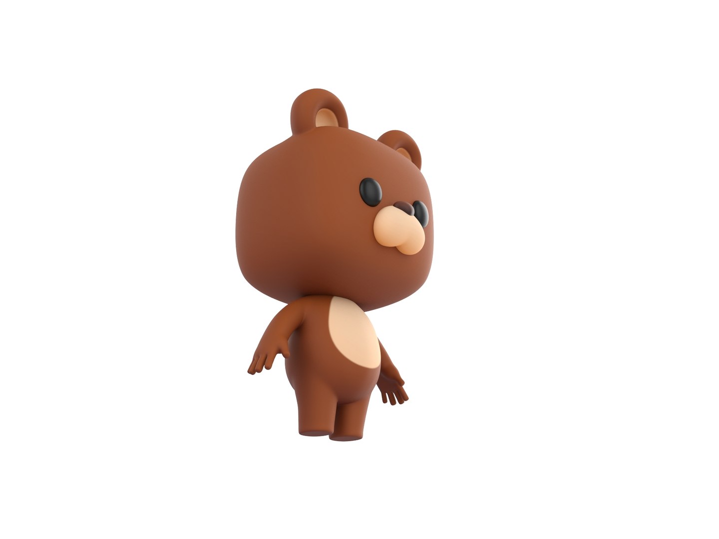 Cartoon Bear 3D Model - TurboSquid 2002054