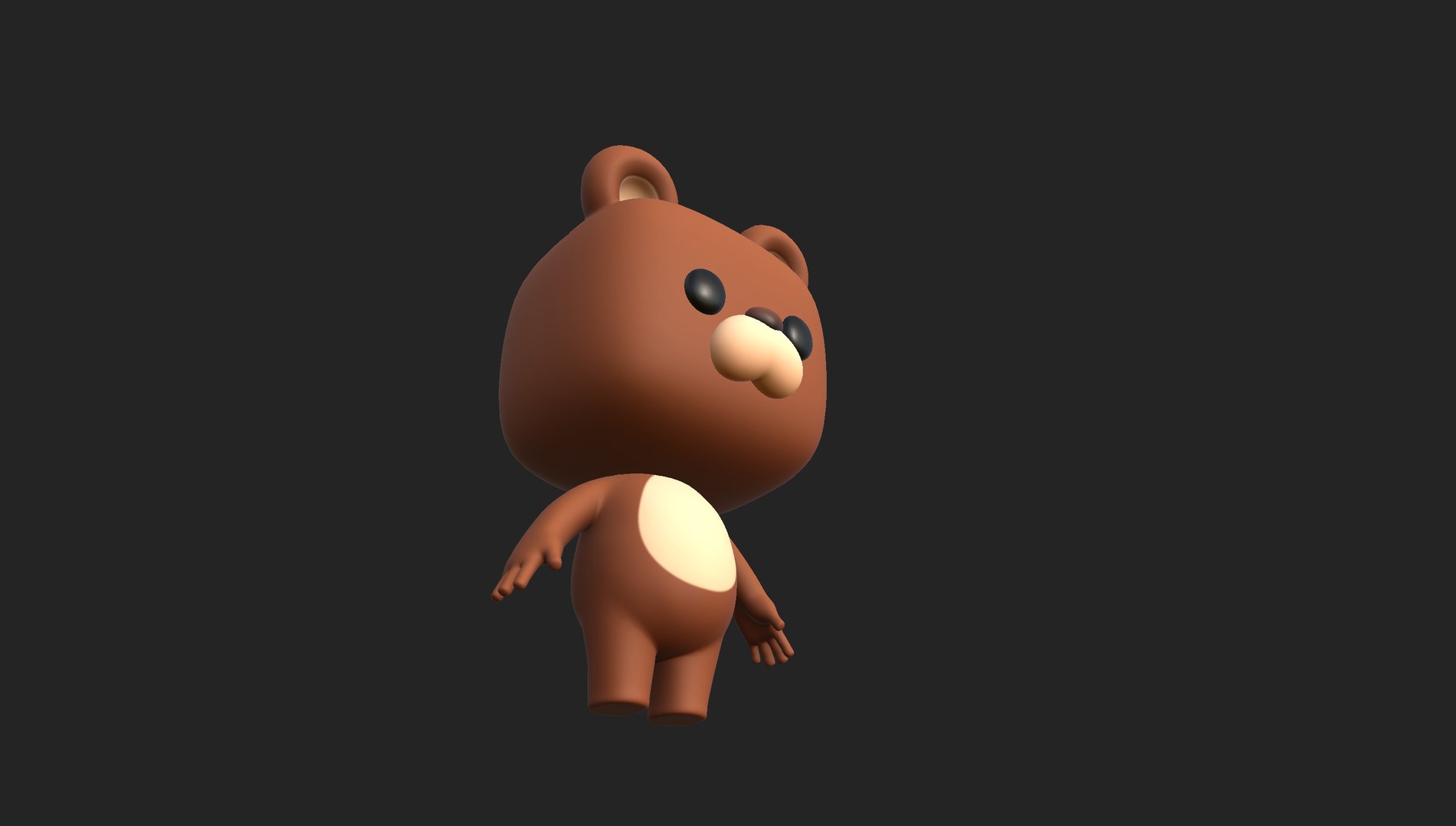 Cartoon Bear 3D Model - TurboSquid 2002054
