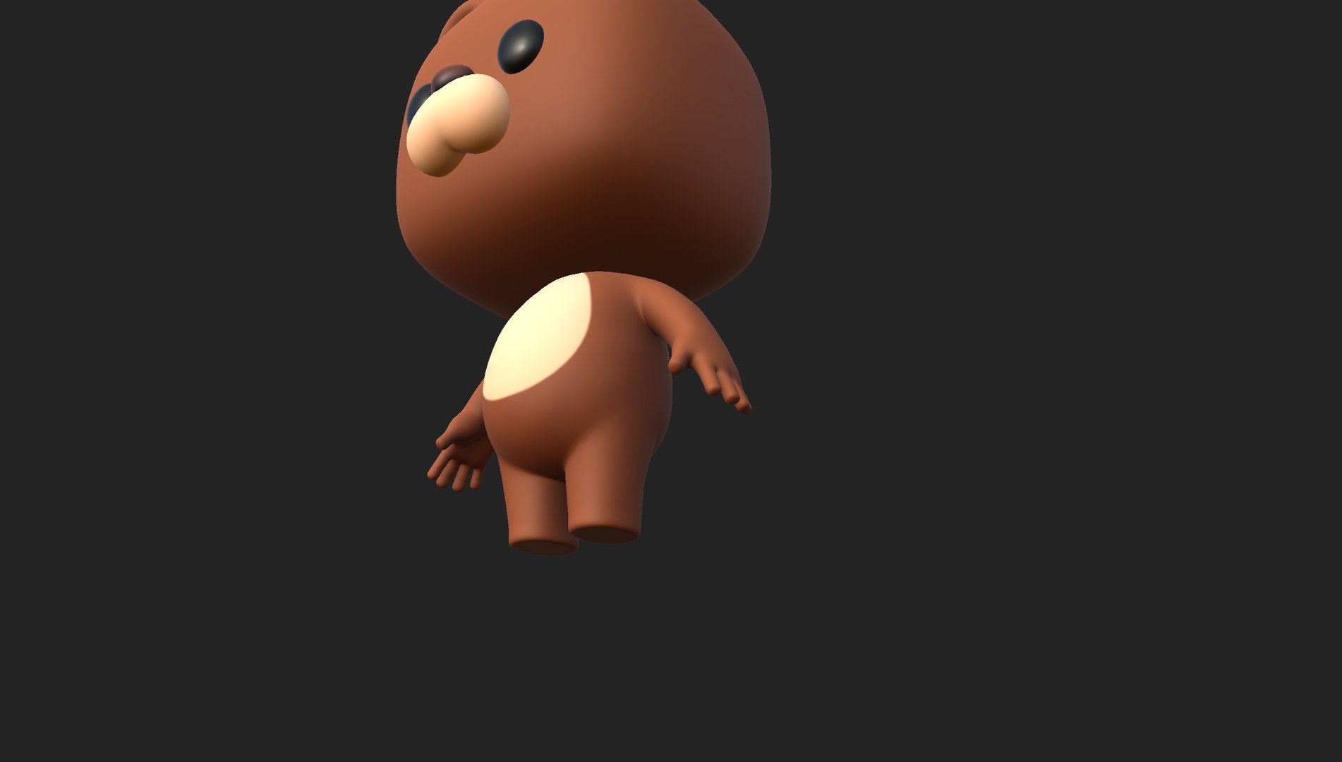 Cartoon Bear 3D model - TurboSquid 2002054