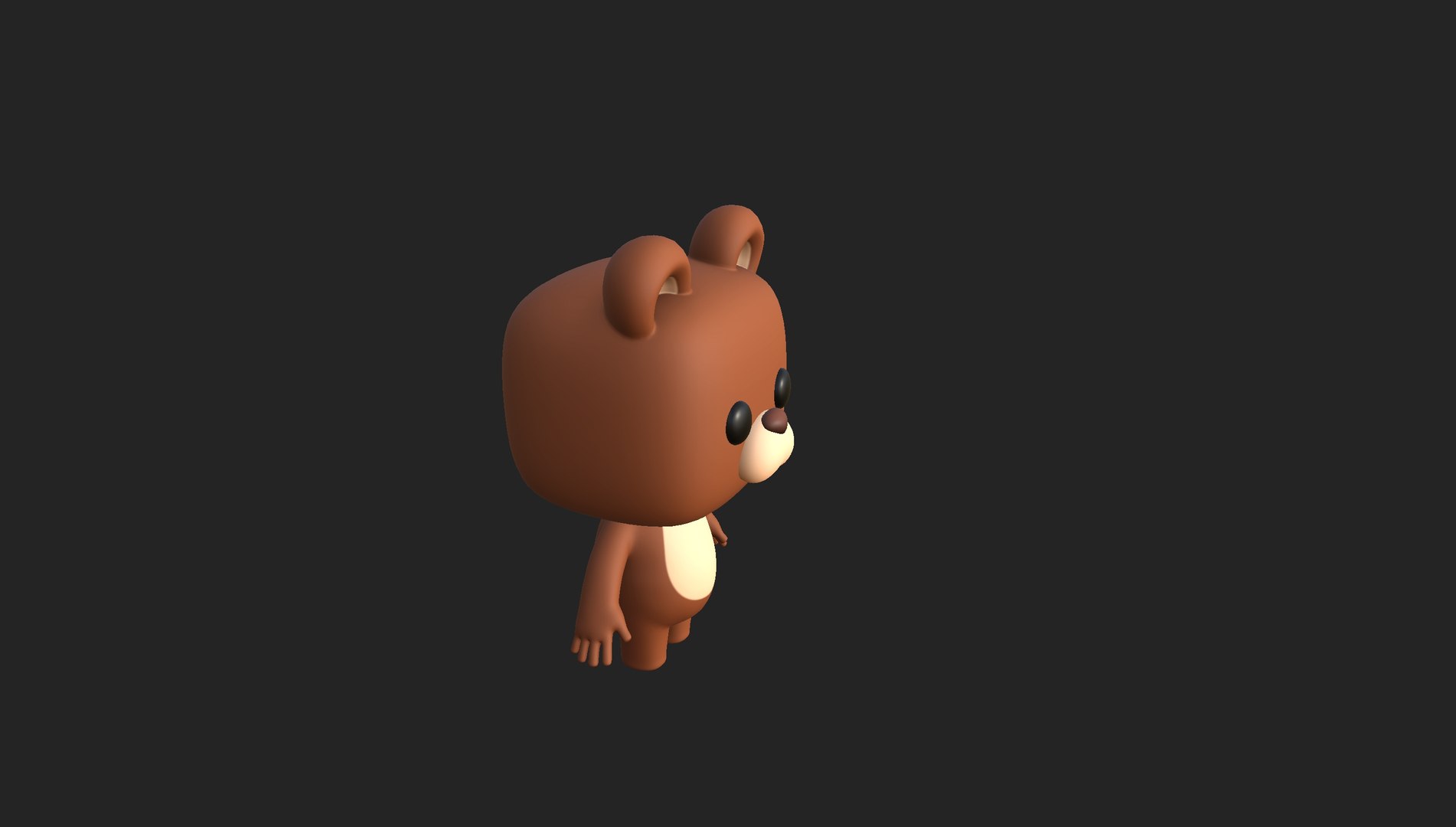Cartoon Bear 3D model - TurboSquid 2002054