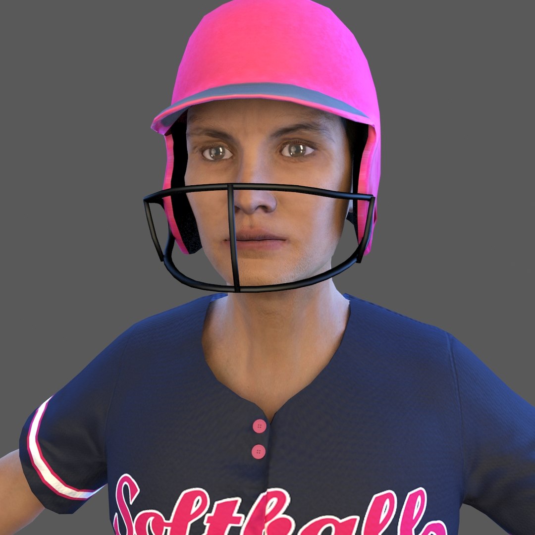 3D Softball 1 Bat Ball - TurboSquid 1470662