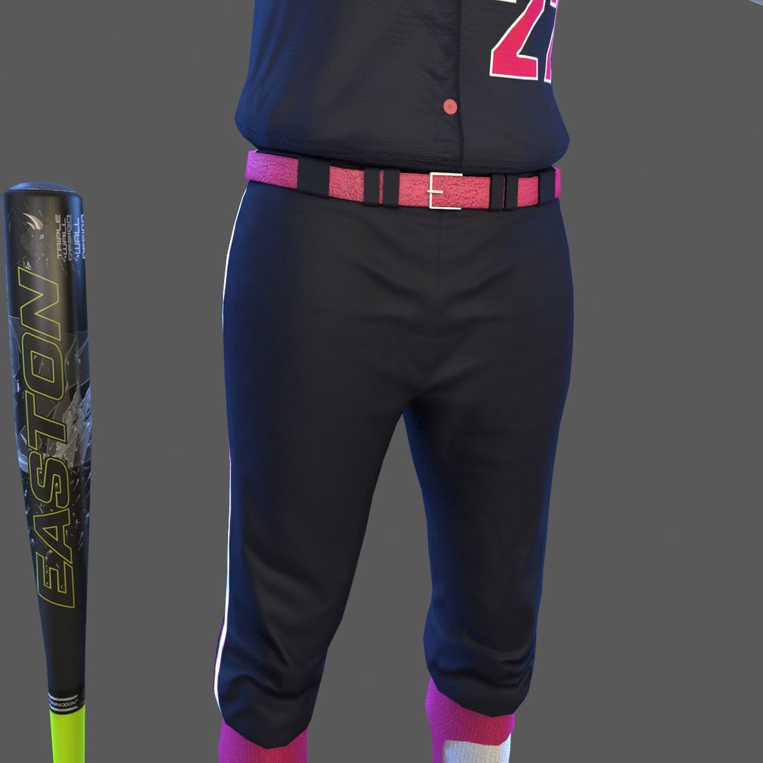 3D Softball 1 Bat Ball - TurboSquid 1470662