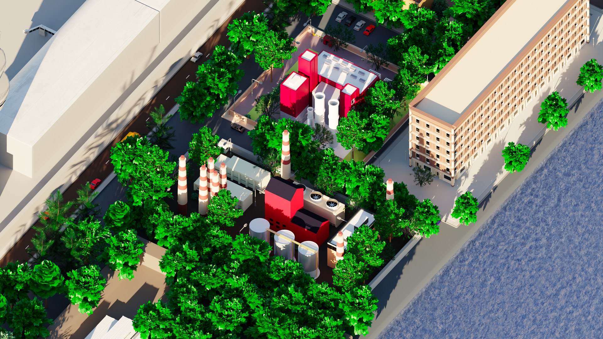 3D model Low Poly Cityscape Complete Set 3D Model - TurboSquid 2136954