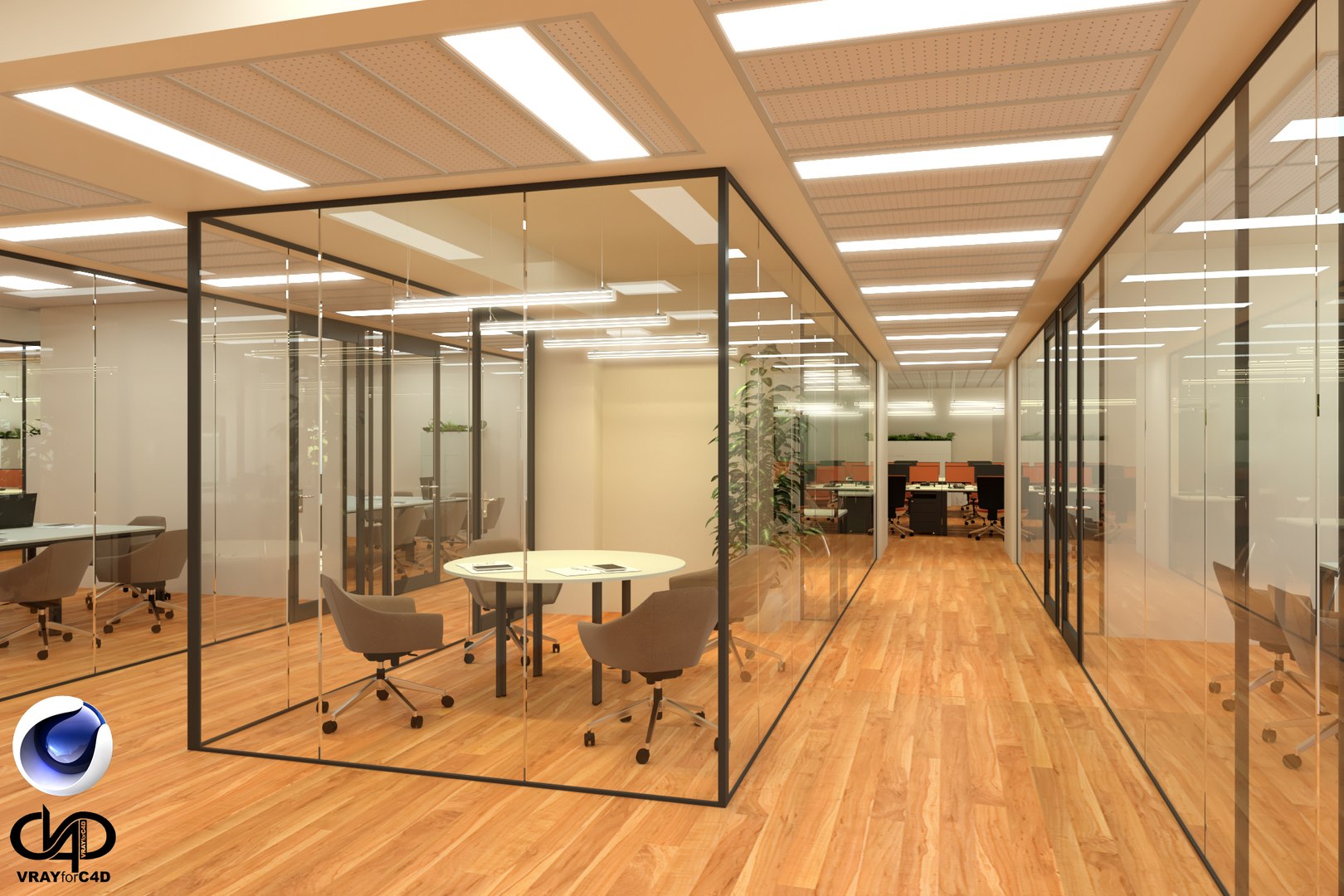 Office C4D Vray 5 3D Model - TurboSquid 1725176