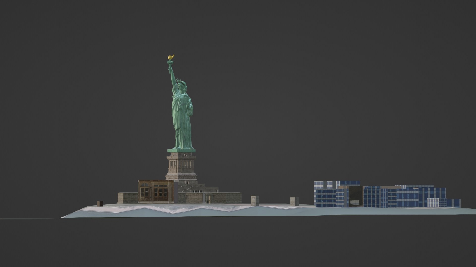 Statue Of Liberty Model - TurboSquid 2028361