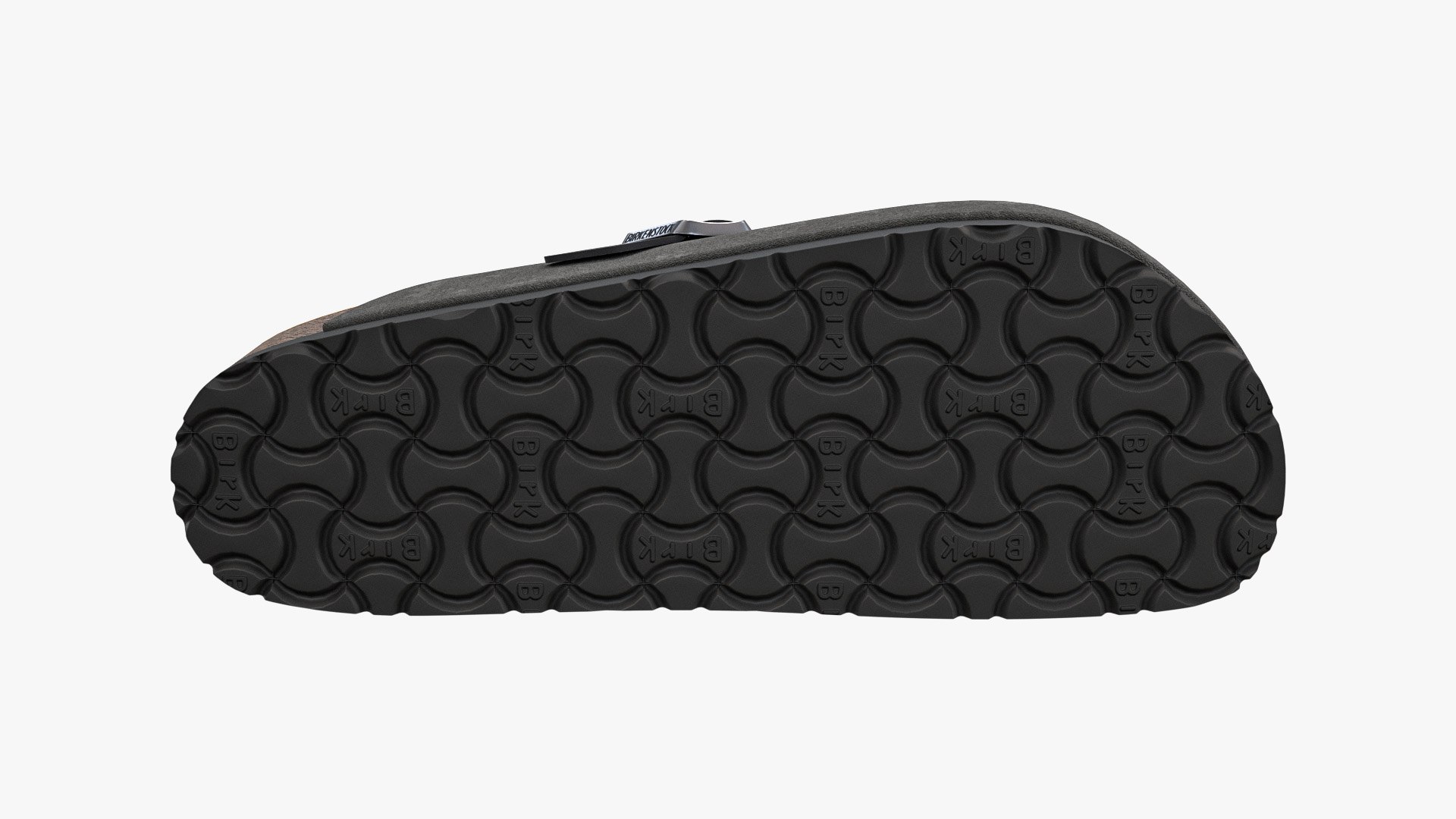 Birkenstock Boston Grey Suede Model - TurboSquid 2142552