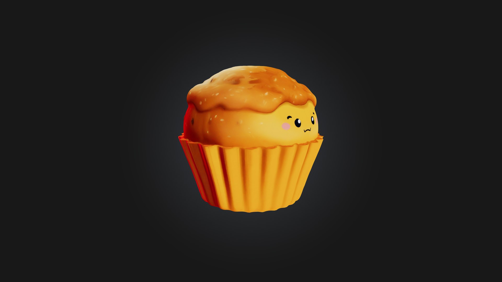 Cartoon Muffin 3D Model - TurboSquid 2292073