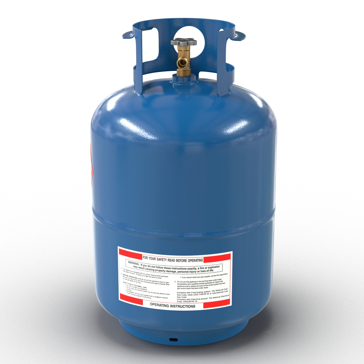 gas cylinder 2 3d max