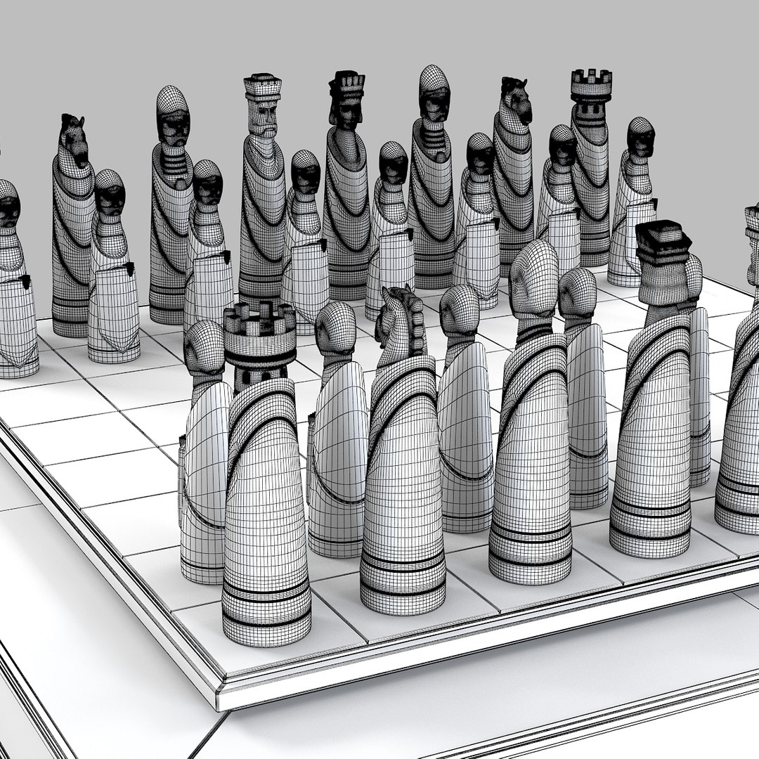 3ds max luxury chess set