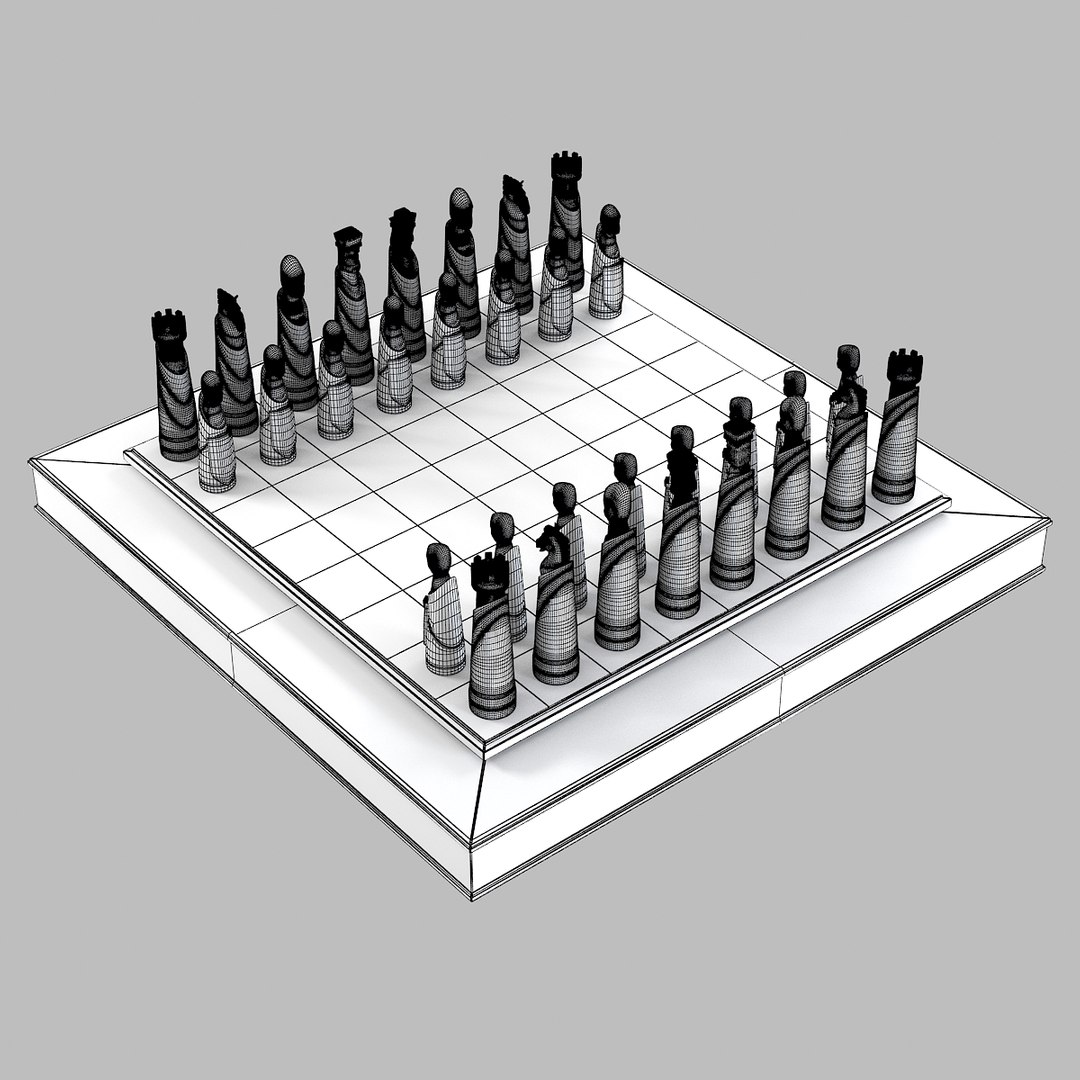 3ds max luxury chess set