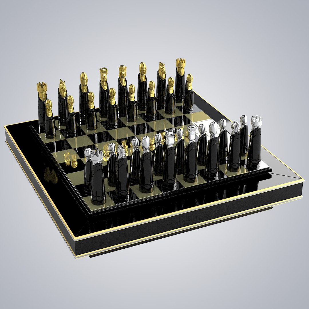 3ds max luxury chess set