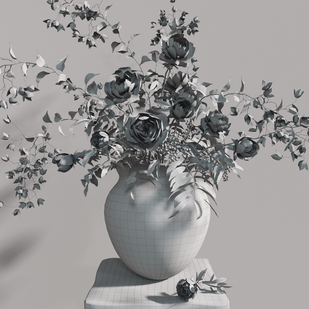 3d Model Of Decorative Set