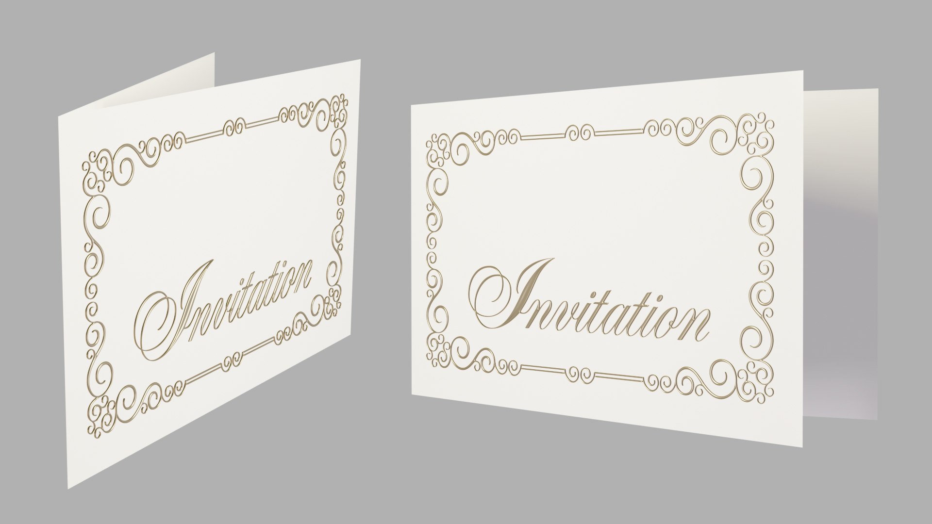 3D Invitation Card - TurboSquid 2247768