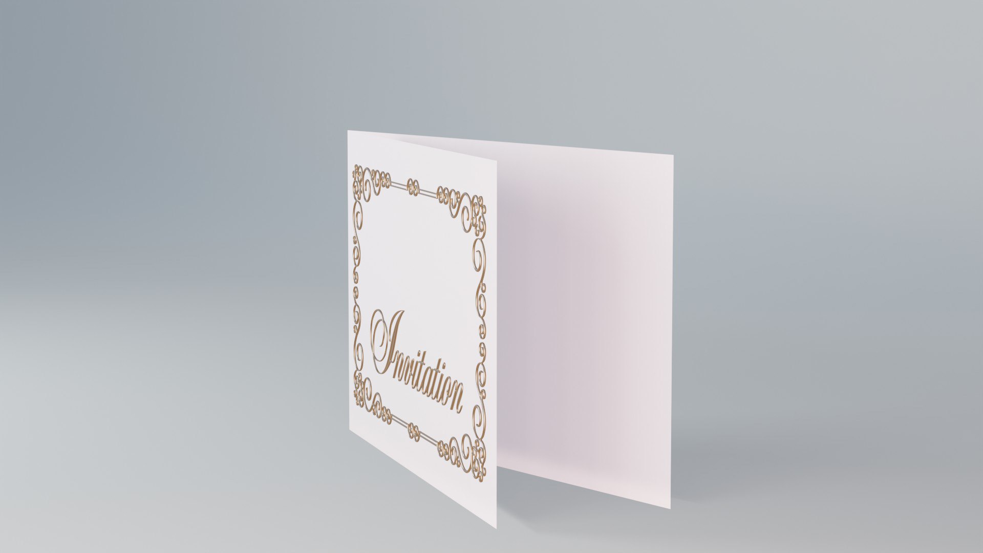 3D Invitation Card - TurboSquid 2247768