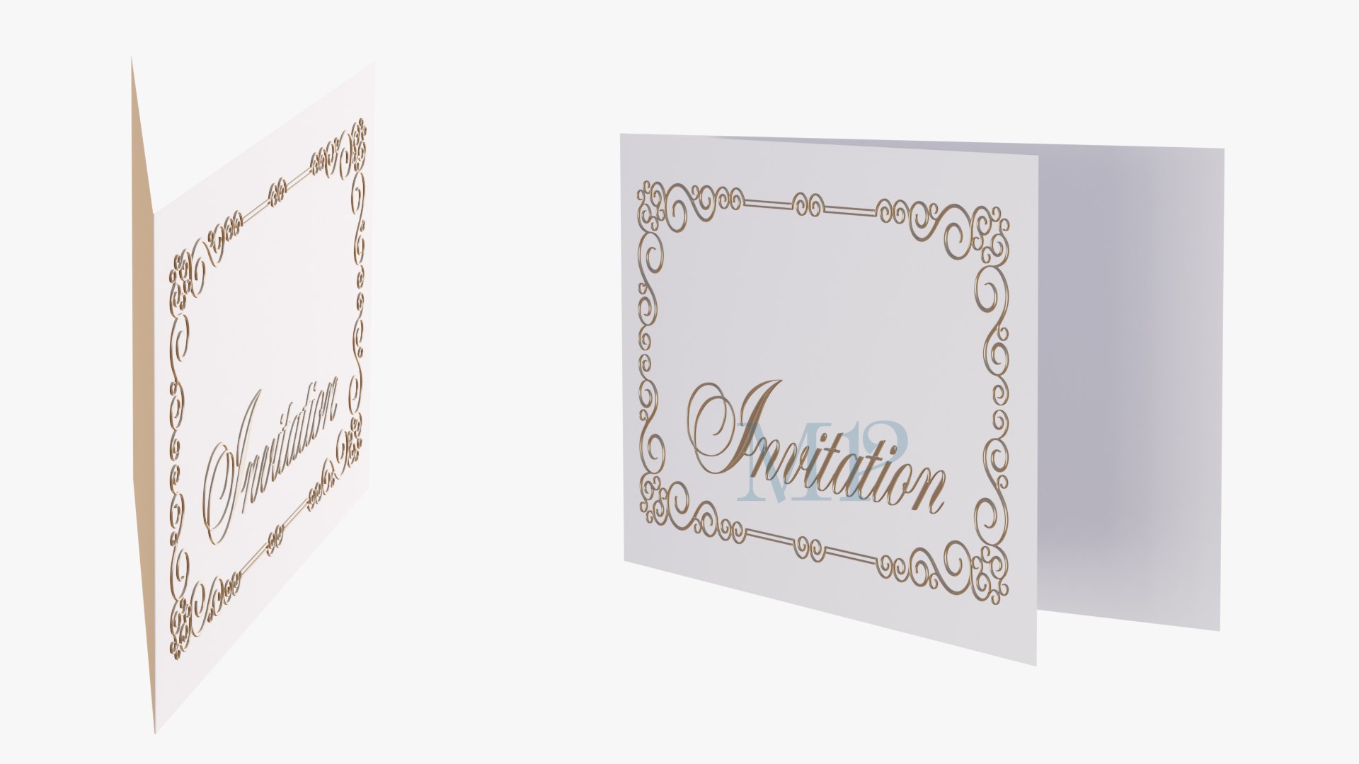 3D Invitation Card - TurboSquid 2247768