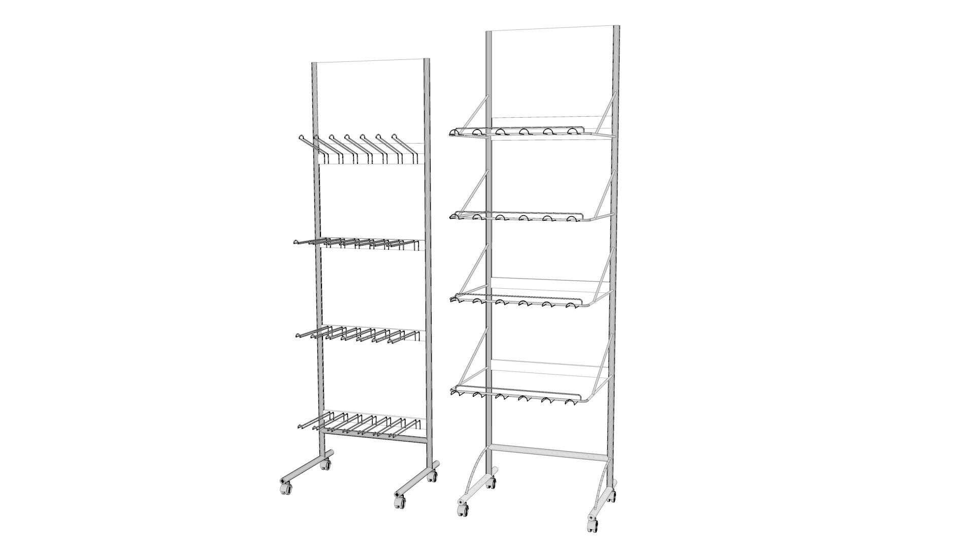 3D Display Rack Model - TurboSquid 1647115