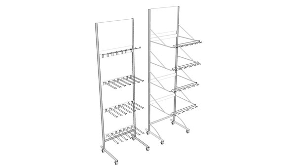 3D display rack model - TurboSquid 1647115