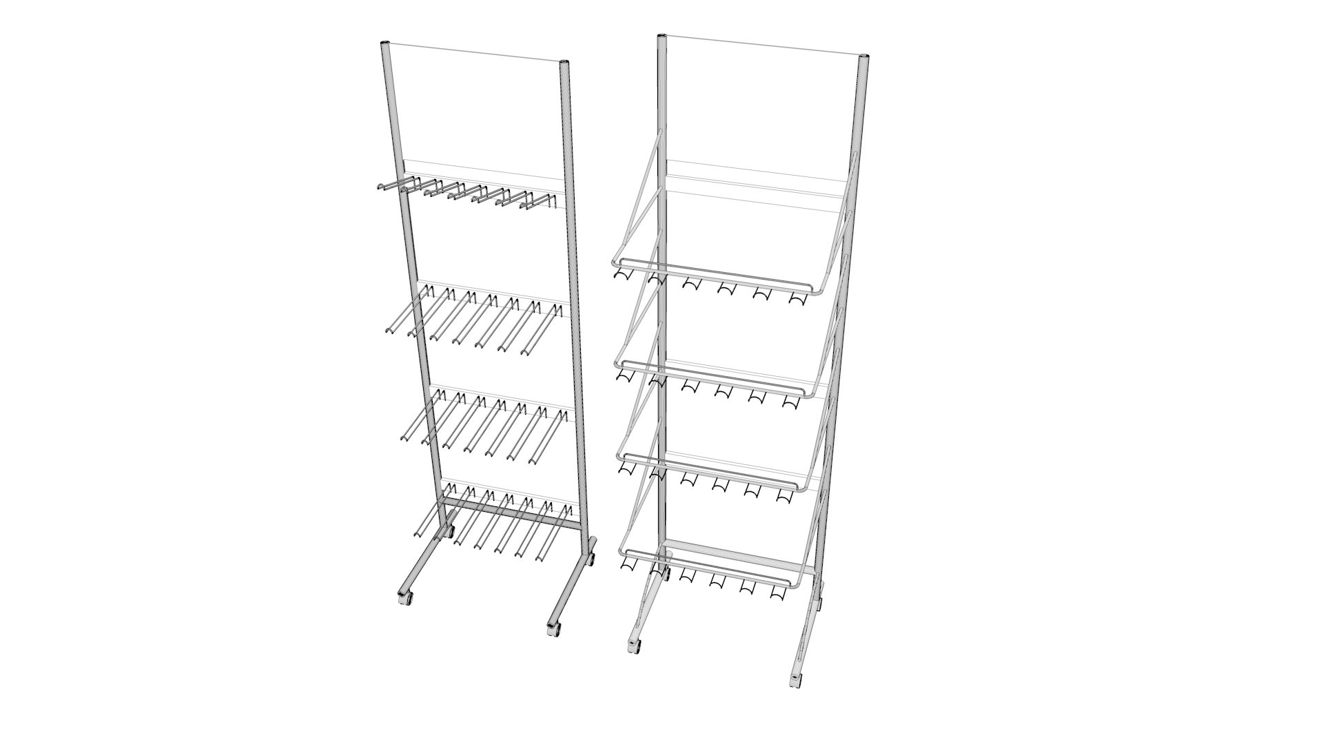 3D Display Rack Model - TurboSquid 1647115