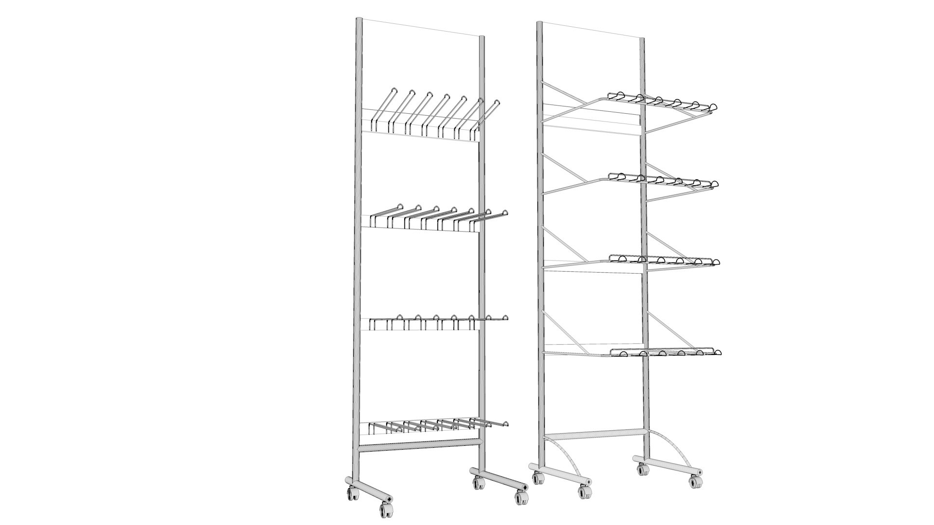 3D Display Rack Model - TurboSquid 1647115