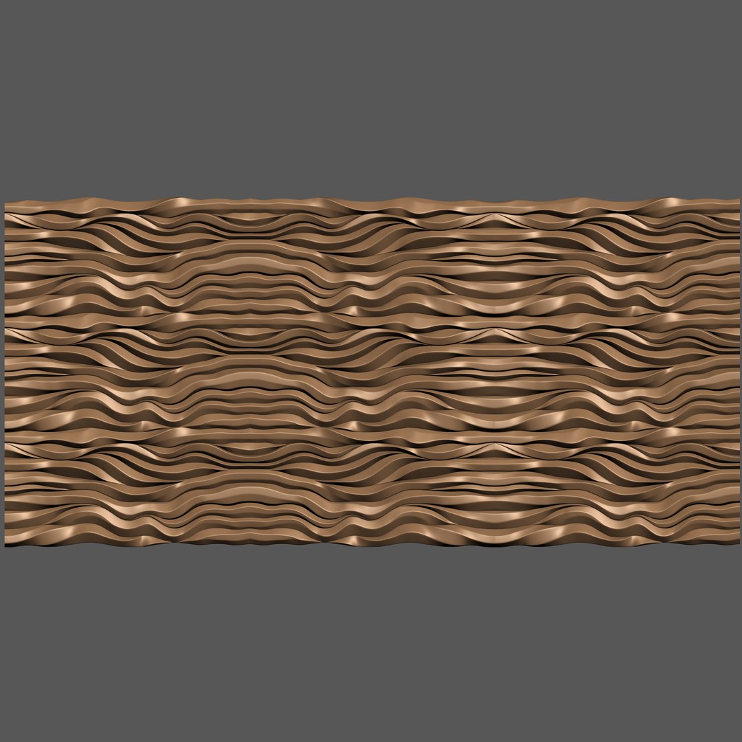 Panel Wave Model - TurboSquid 1205617