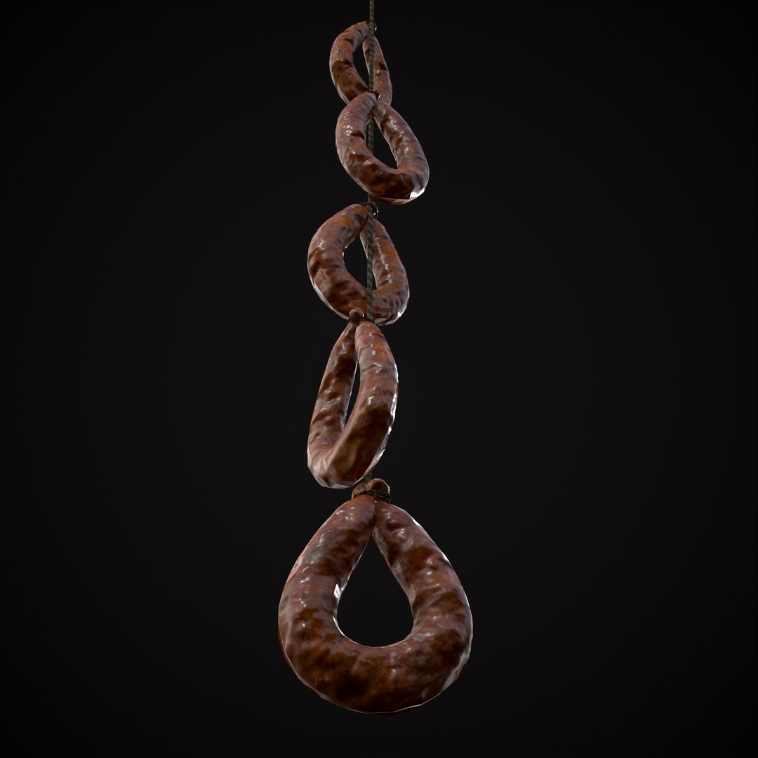 Hanging Turkey Kielbasa Model - TurboSquid 2215206