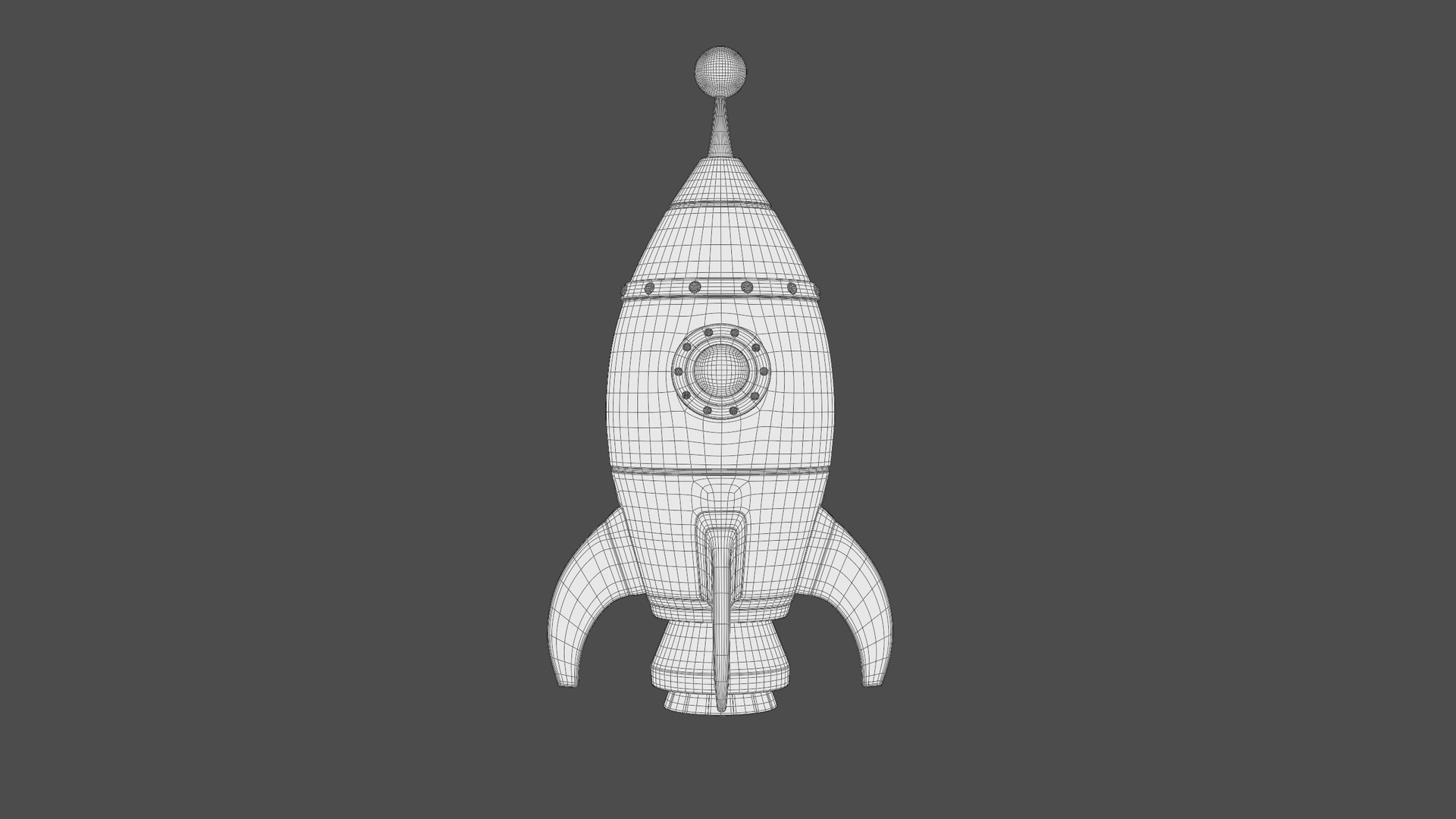 3D Model Cartoon Space Rocket - TurboSquid 2327580