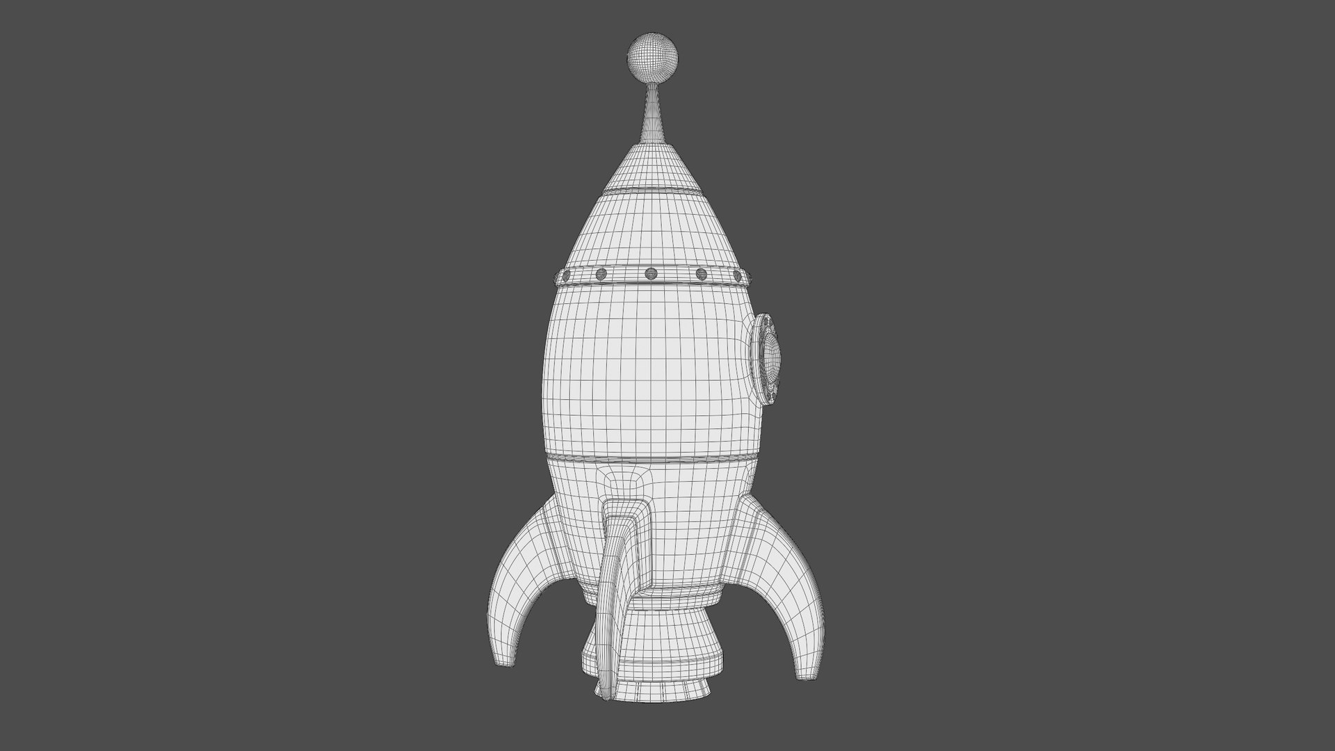 3D Model Cartoon Space Rocket - TurboSquid 2327580