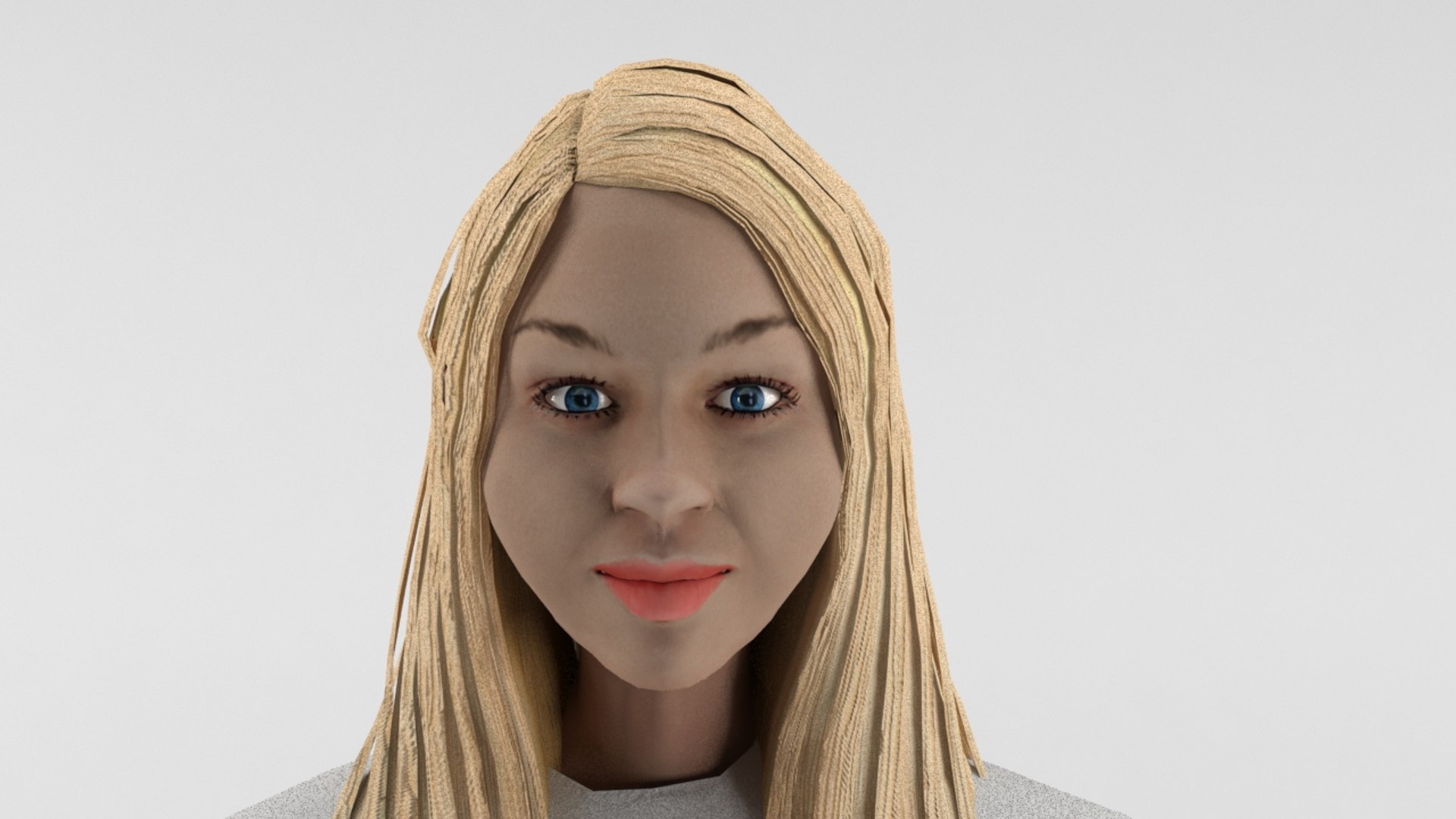 3d Human Female Rigged Ready Model