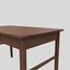 3d Model Table Old Wooden