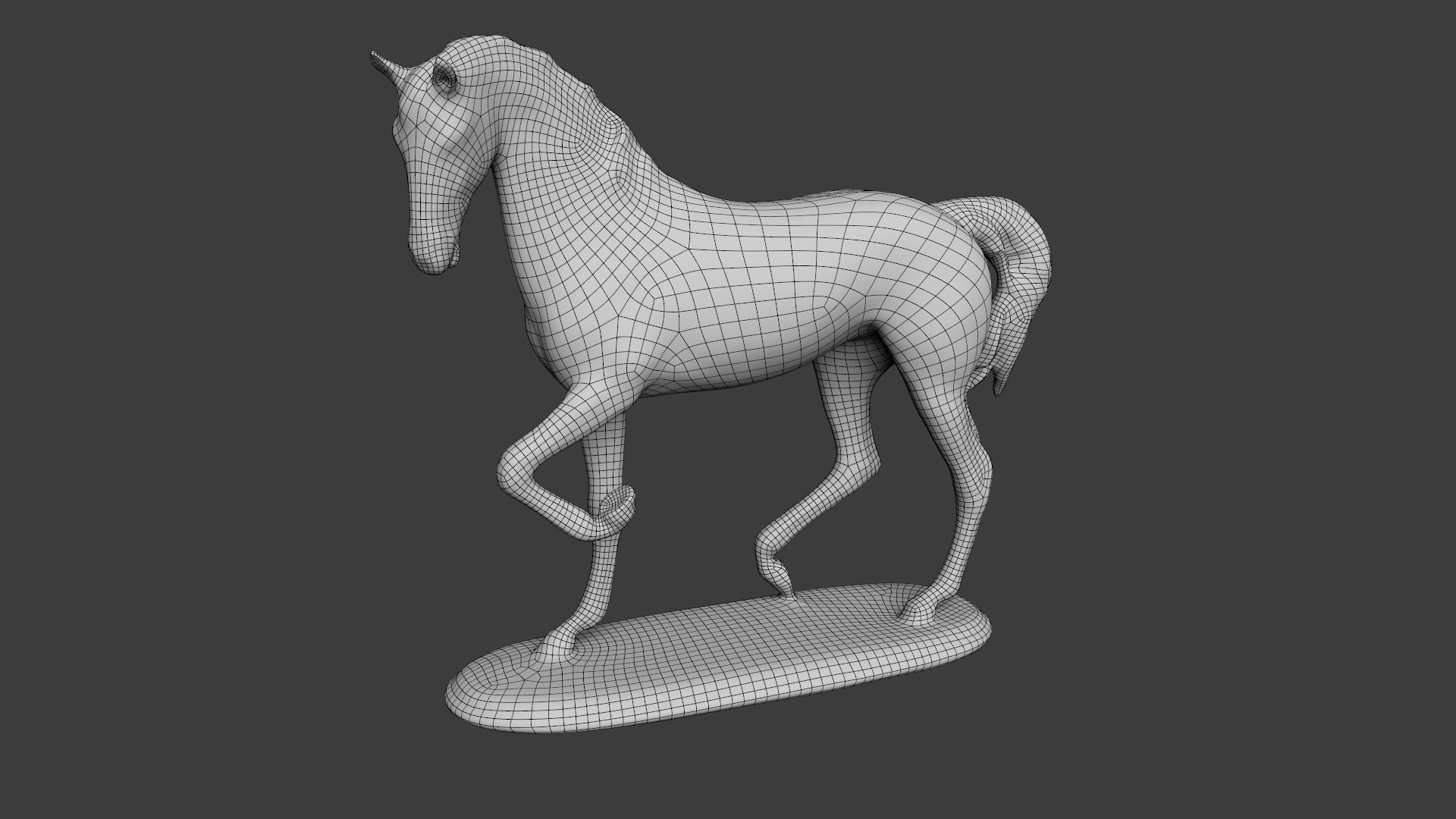 3D Porcelain Horse - TurboSquid 1470626
