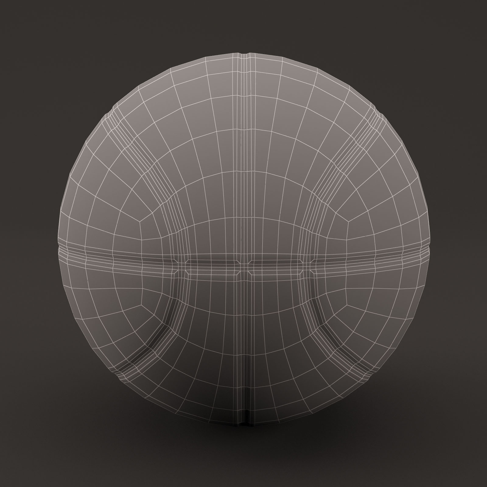 3d model basketball classic style