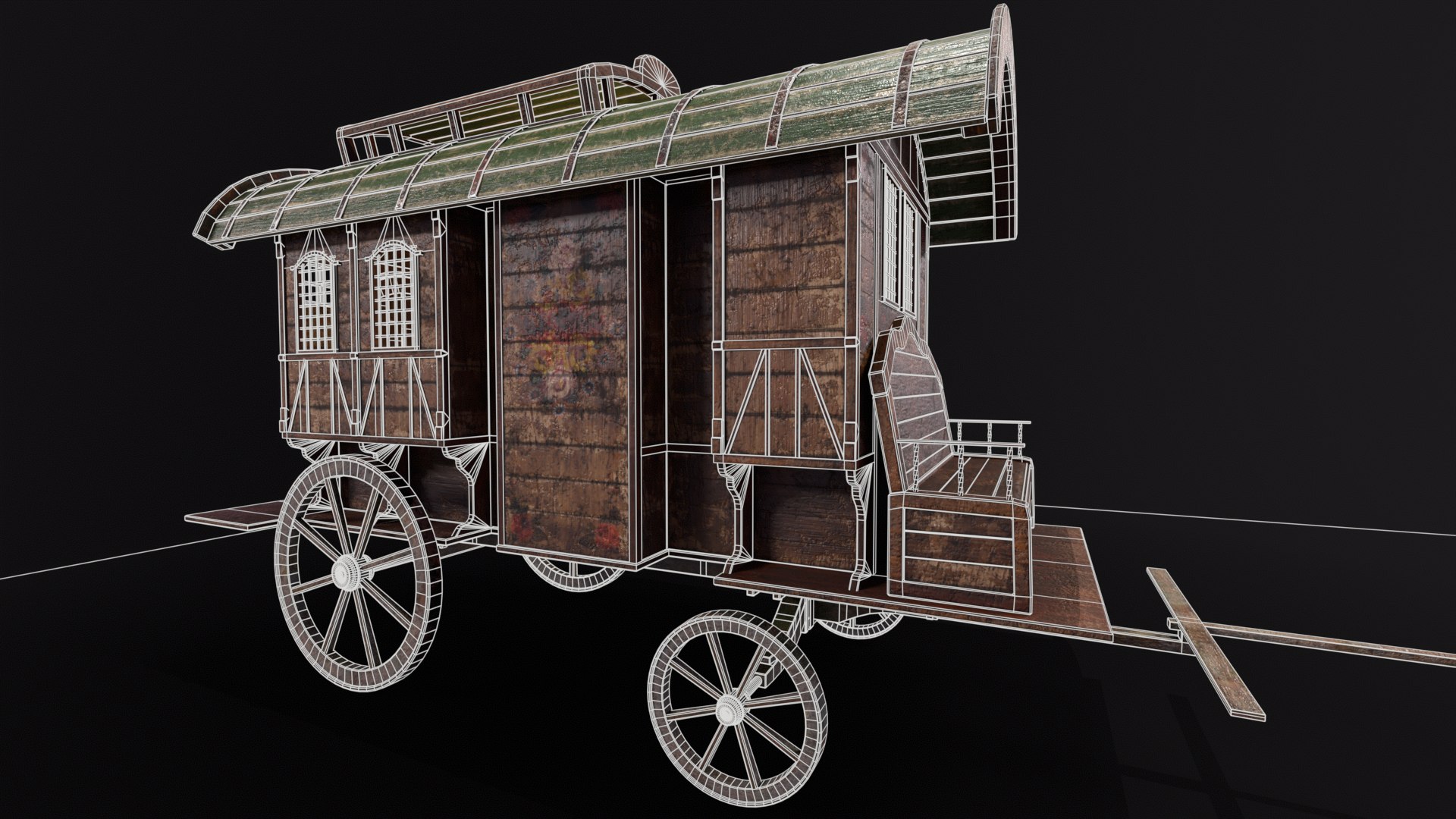 Medieval Wagon Model - TurboSquid 2197061