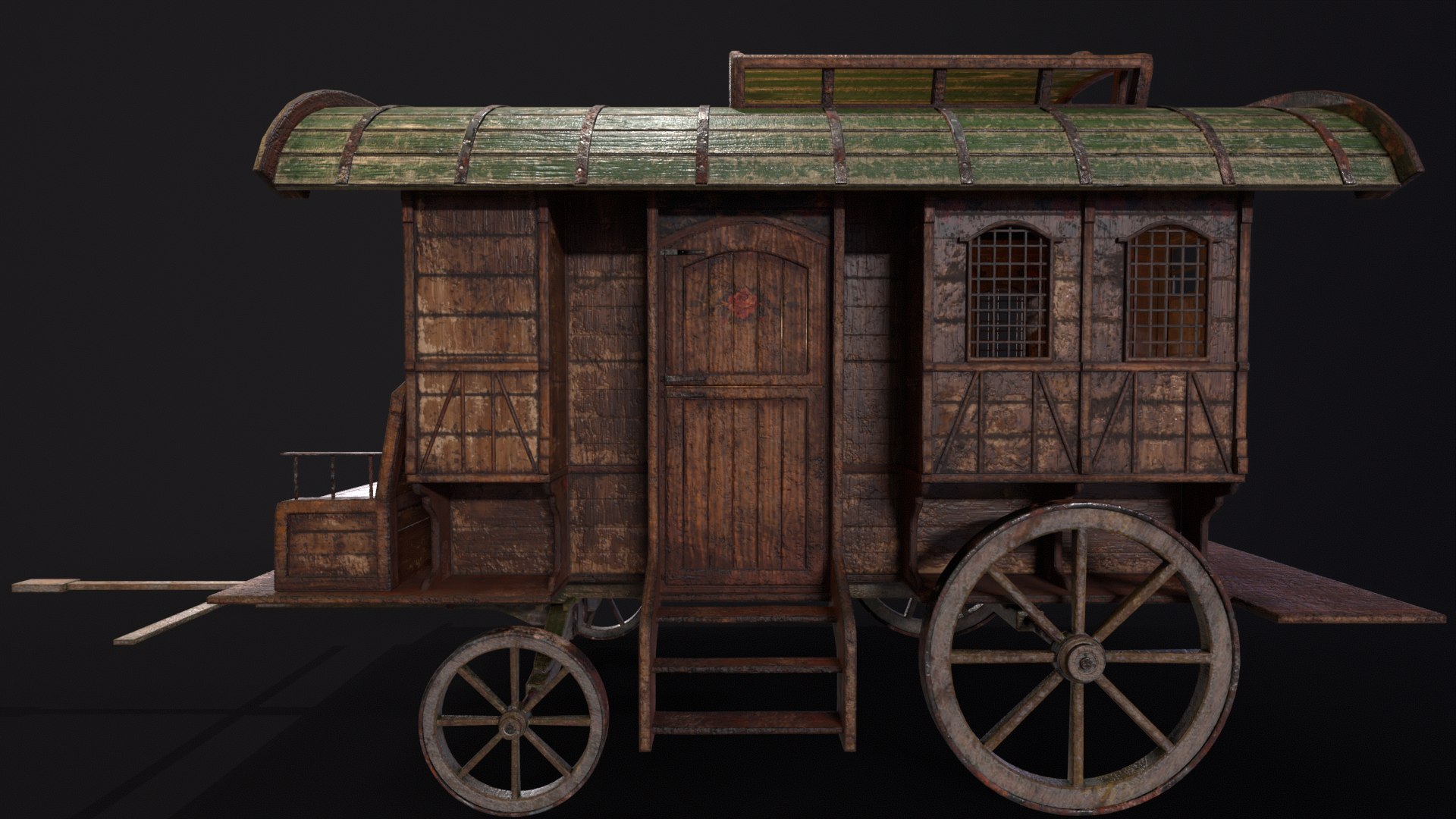 Medieval Wagon Model - TurboSquid 2197061